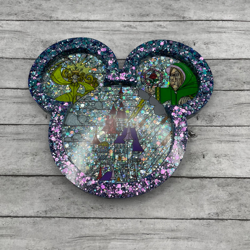 Stained Glass Beauty Mouse Coasters/Trinket Tray – Maple Tree Charms